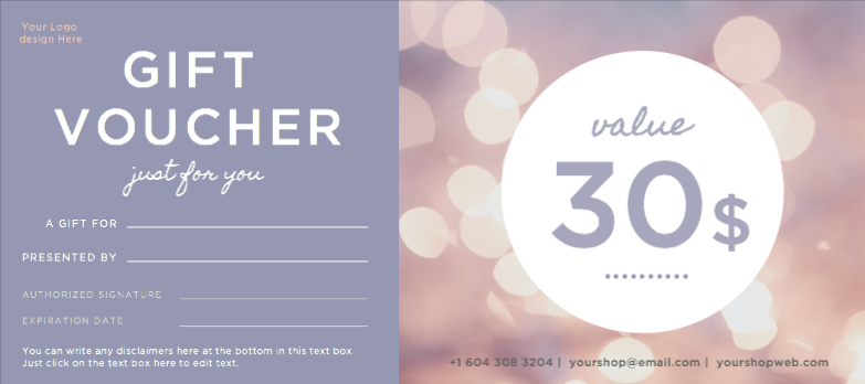 Free Gift Certificates Templates - Design your Gift Certificates from ...