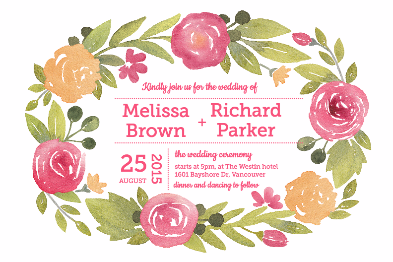 Free Wedding Invitations Templates - Design your Wedding Invitations ...