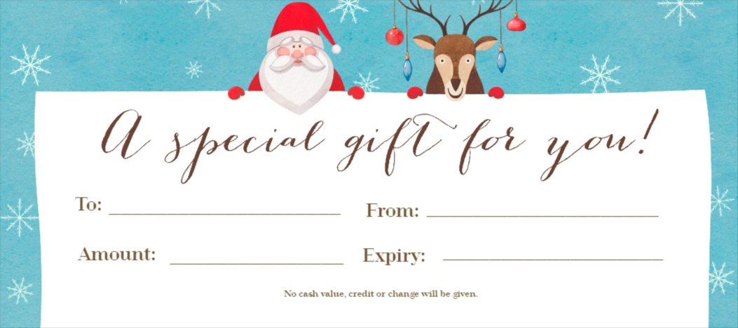 96 SAMPLE PRINTABLE GIFT CERTIFICATES SamplePrintable2