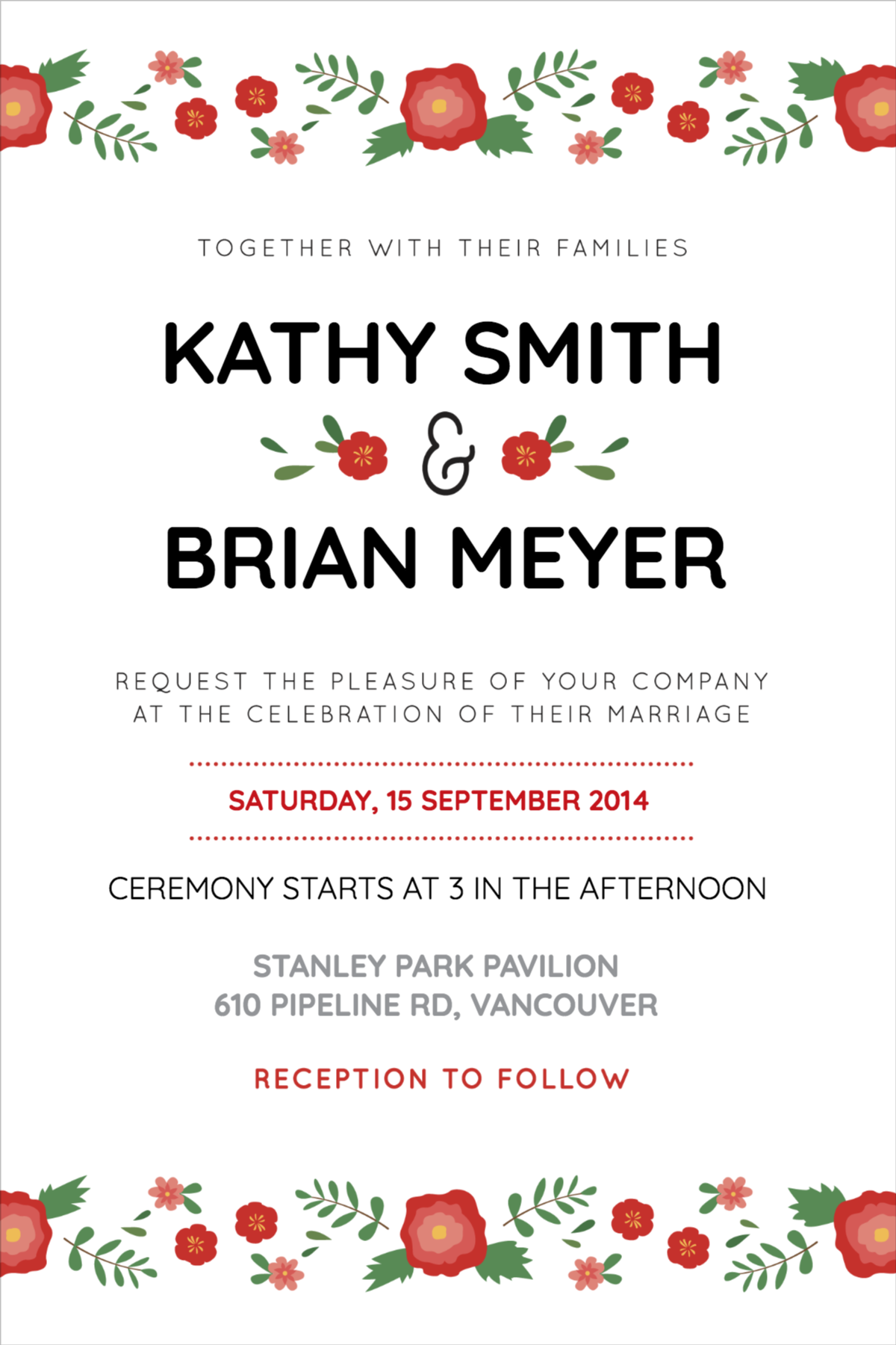 Free Wedding Invitations Templates - Design your Wedding Invitations ...