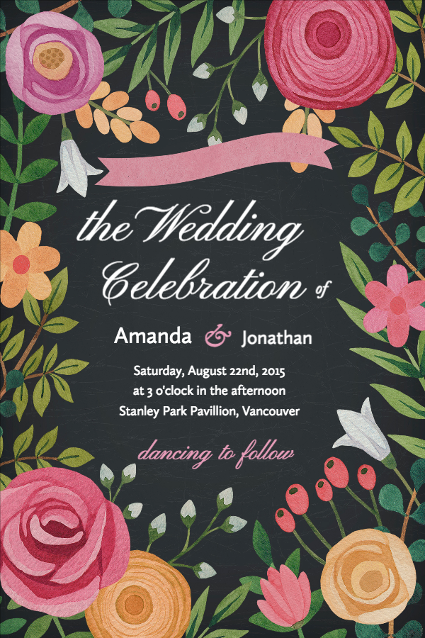Free Wedding Invitations Templates - Design your Wedding Invitations ...