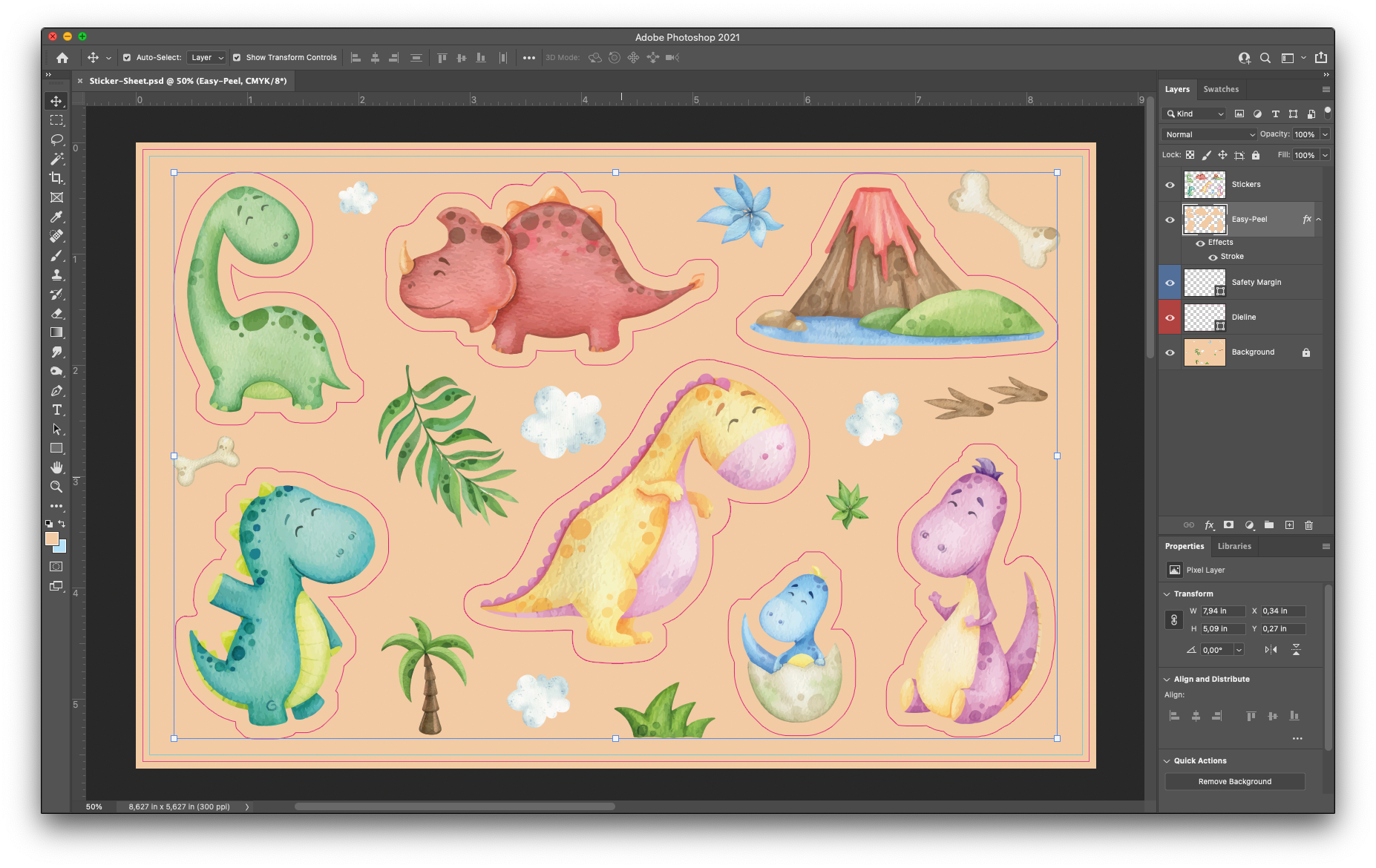 How To Easily Create Sticker Sheets In Adobe Photoshop