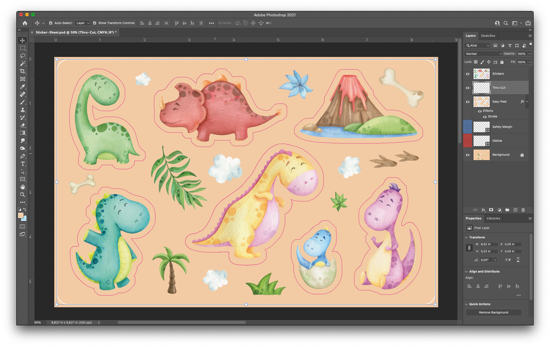How To Easily Create Sticker Sheets In Adobe Photoshop