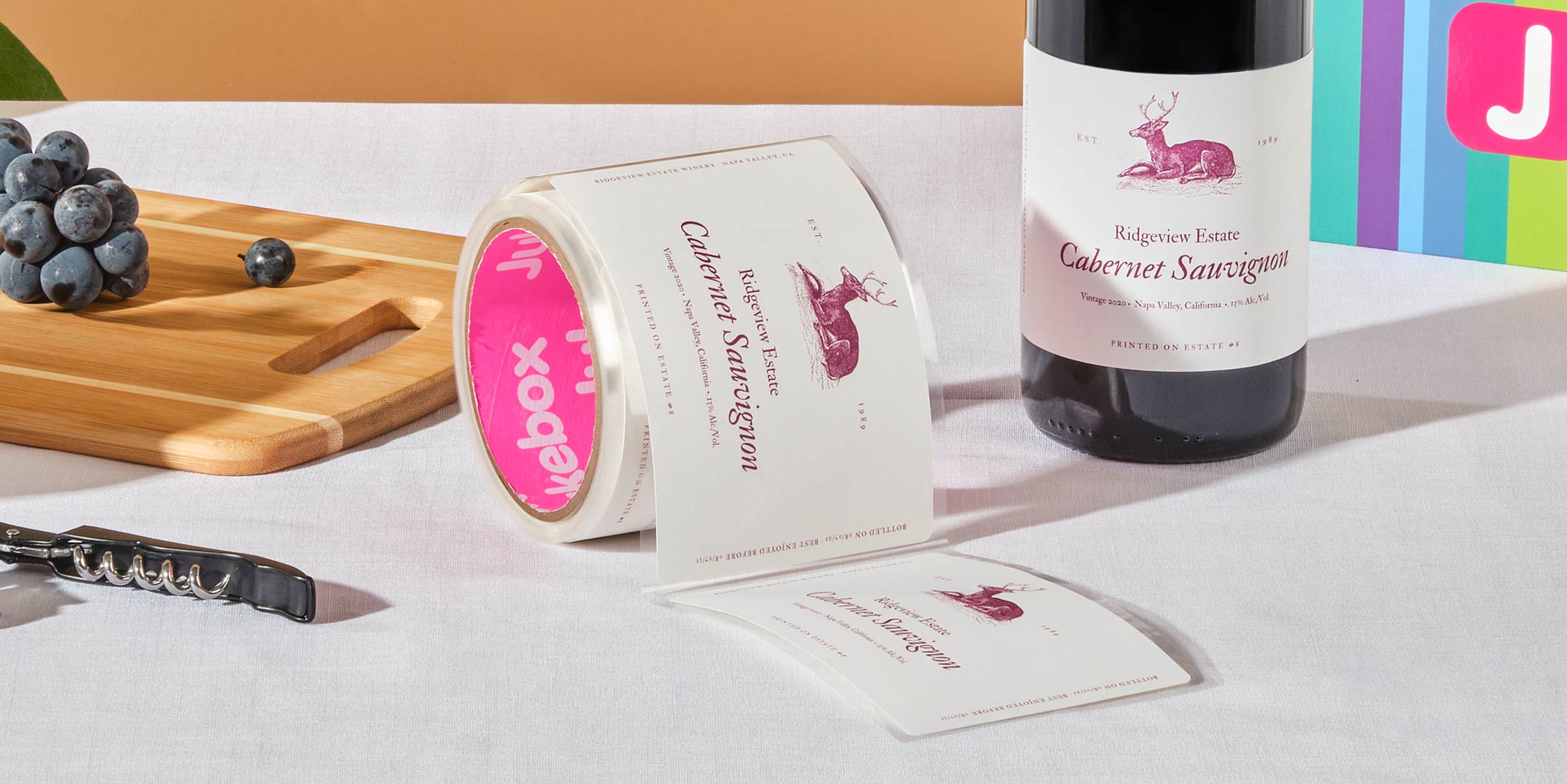 Premium Paper Label Stocks for Wine, Candles & Luxury Branding